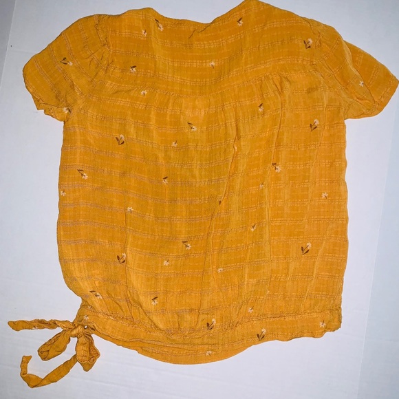 Universal Thread | Tops | Universal Thread Mustard Yellow Wrap Blouse ...